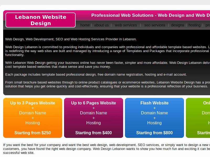 Lebanon Website Design