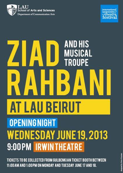 Ziad Al Rahbani and His Troupe Live at LAU