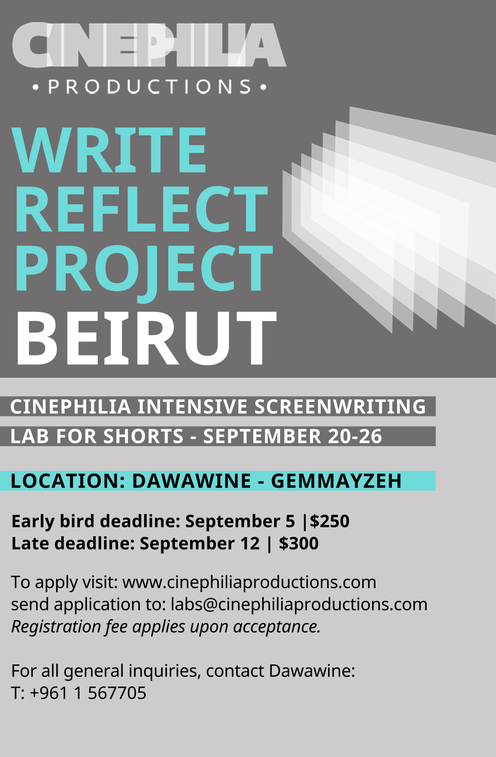 Cinephilia Intensive Screenwriting Lab For Shorts at Dawawine