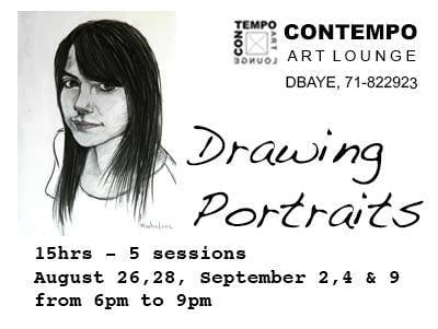 Drawing Portraits Workshop at Contempo ArtLounge