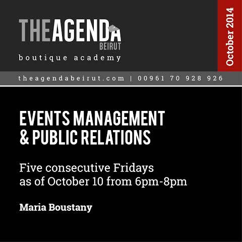 Events Management and Public Relations Workshop with Maria Boustany