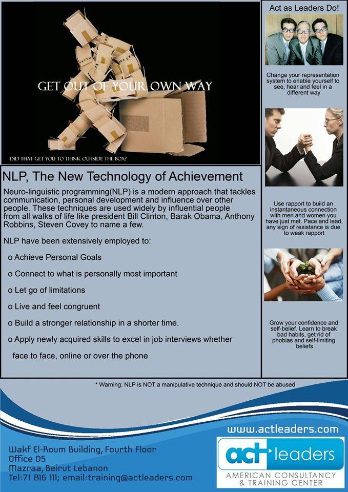 Neuro-Linguistic Programming Workshop Neuro-Linguistic Programming Workshop