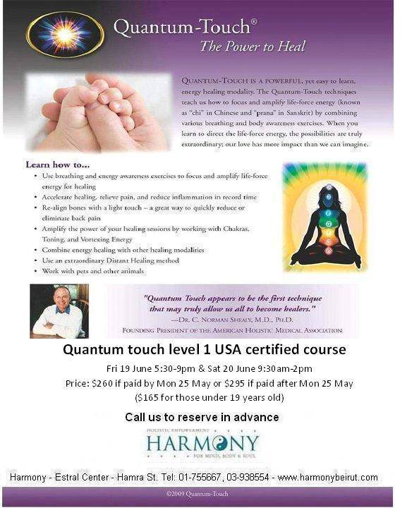 Quantum Touch Level One Certified Course