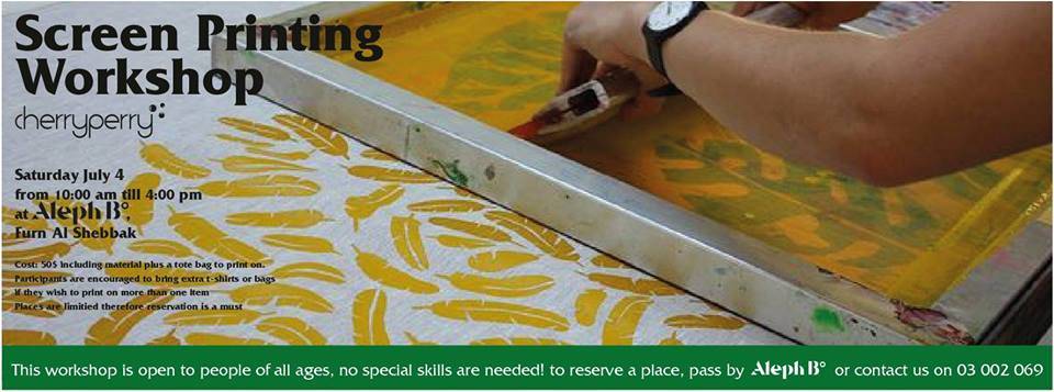 Screenprint Workshop at Aleph B