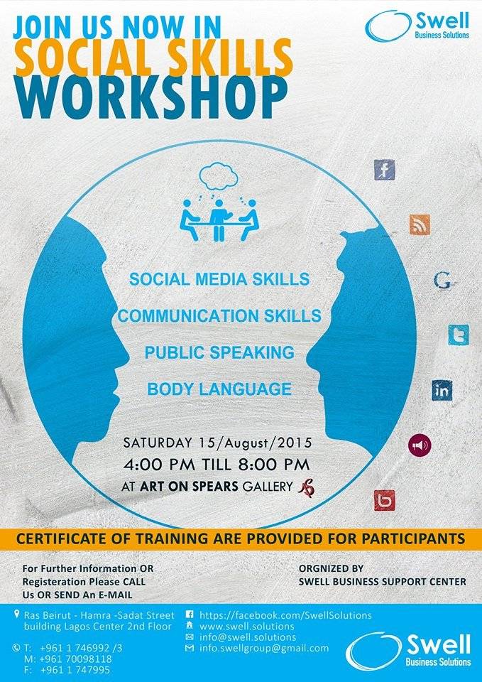 Social Skills Workshop at Art on Spears