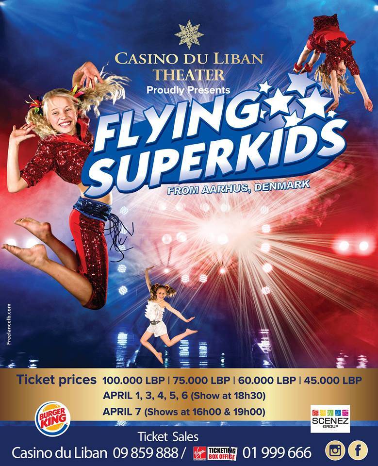 Flying SuperKids Performance at Casino