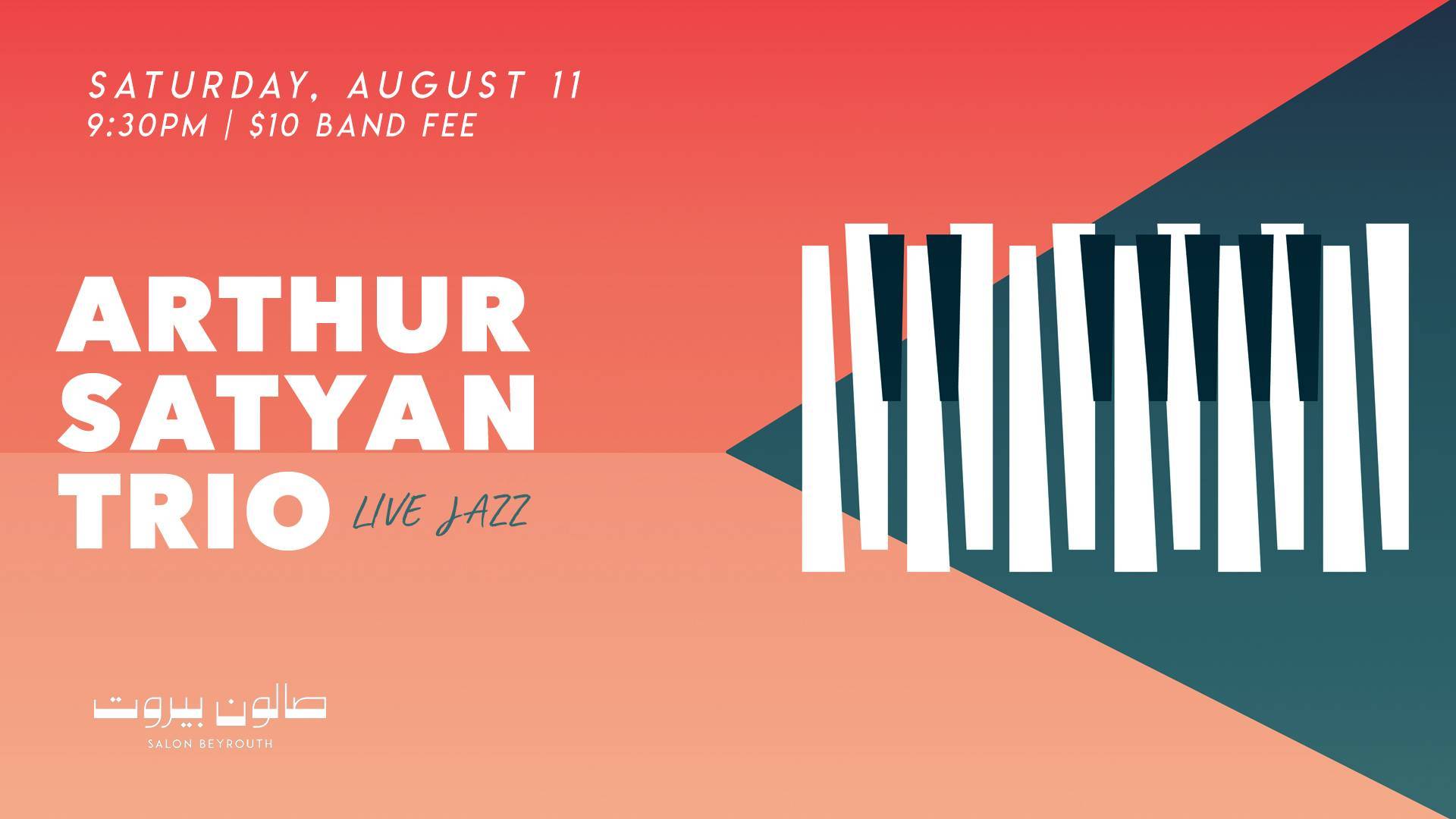 The Arthur Satyan Trio at Salon Beyrouth