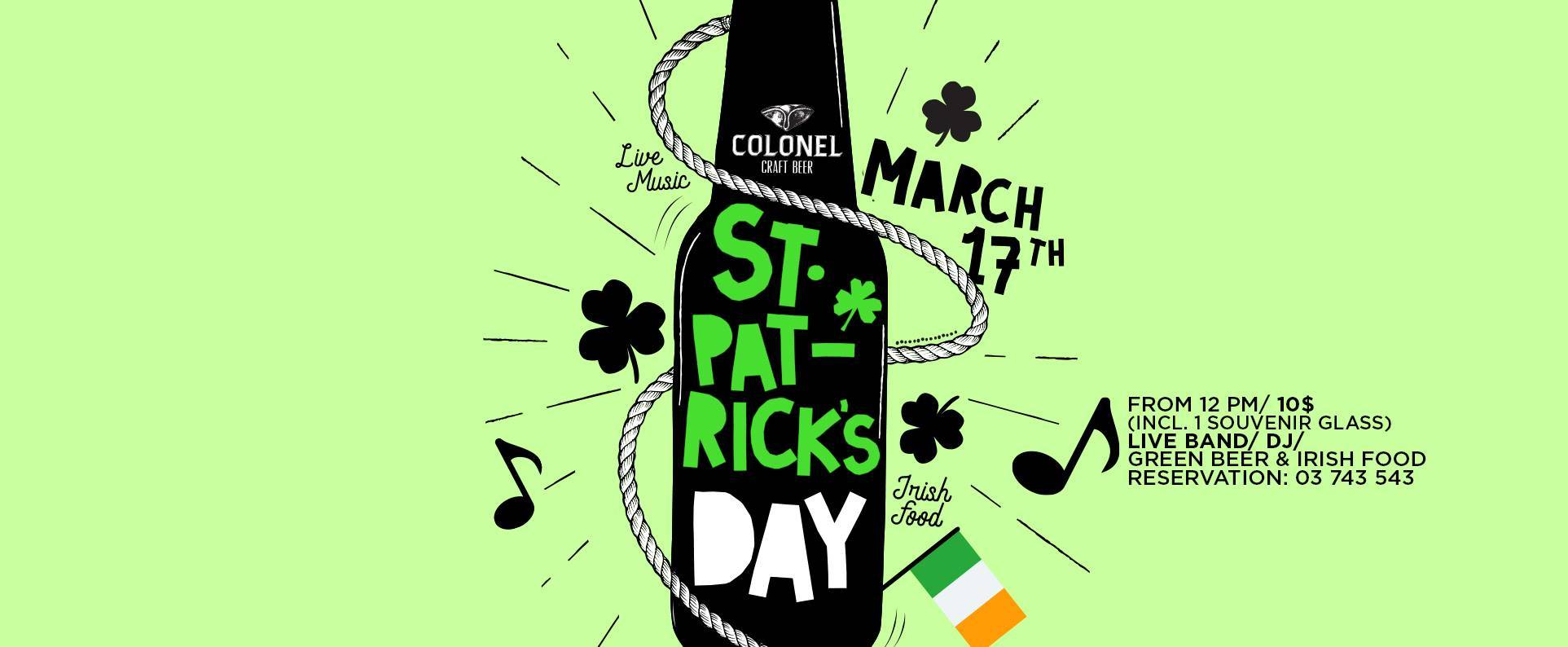 St Patrick's Day at Colonel Beer
