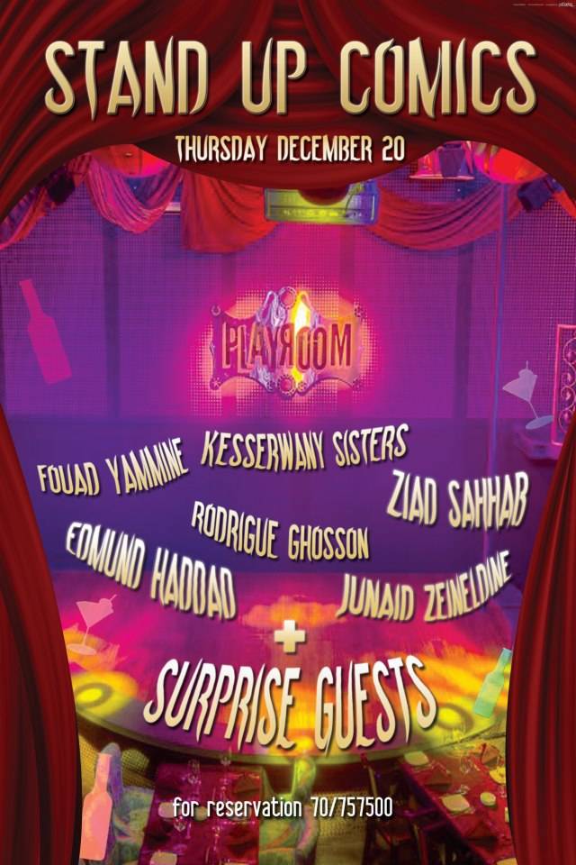 Stand Up Comics at Playroom