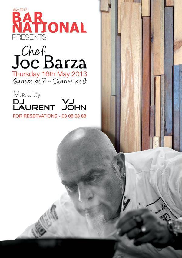 Chef Joe Barza at Bar National