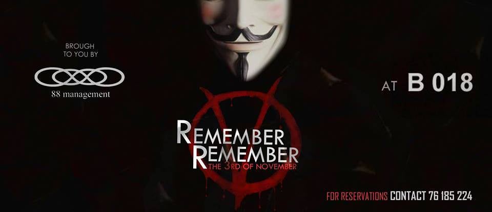 Remember Remember the 3rd of November