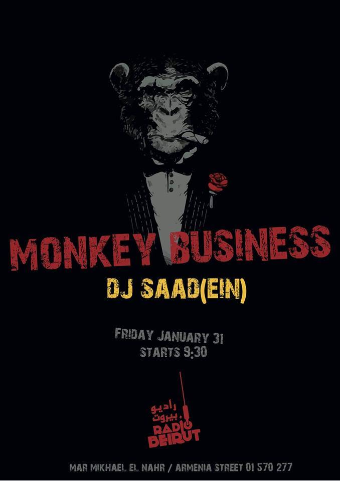 Monkey Business with DJ Saad(ein) at Radio Beirut