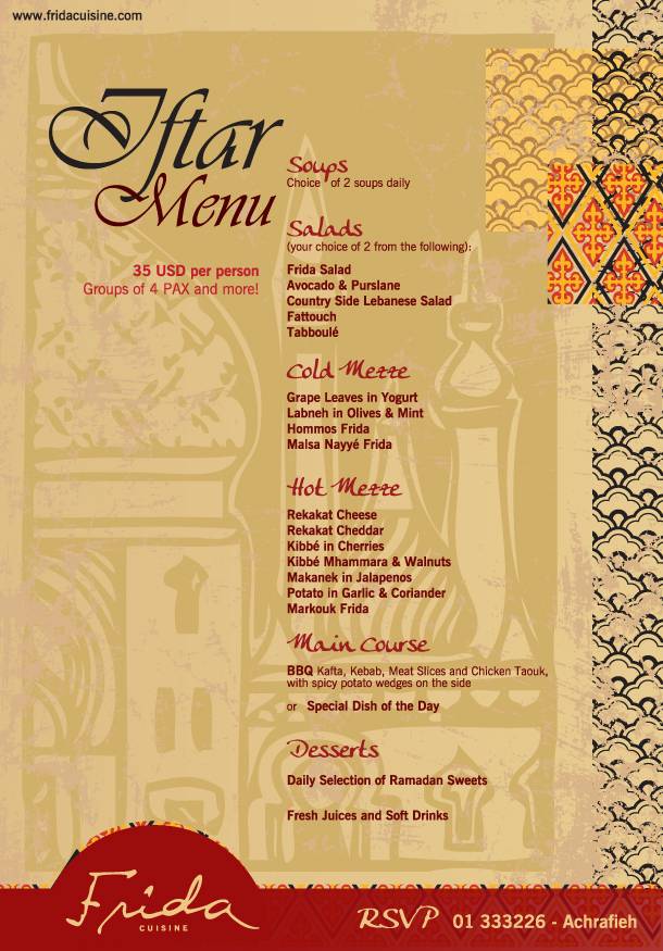 Daily Iftar at Frida