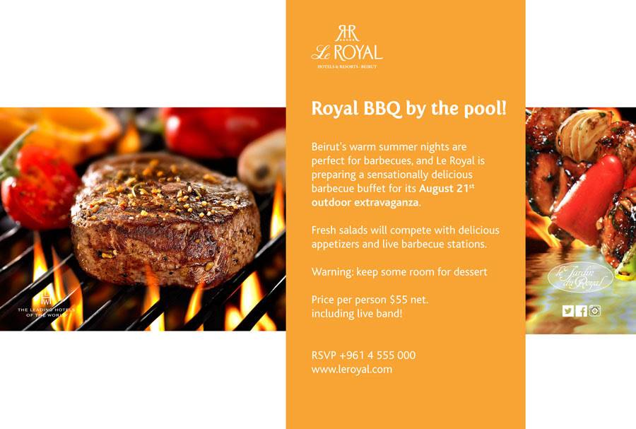Royal BBQ by the Pool at Le Royal