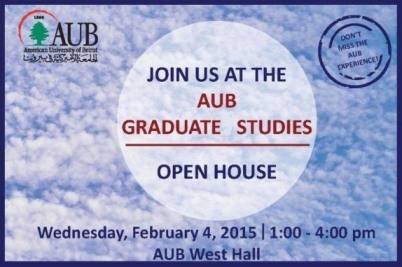 AUB Graduate Studies Open House