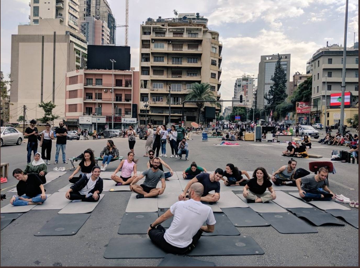 Happening Now: Yoga Class On The Ring Bridge