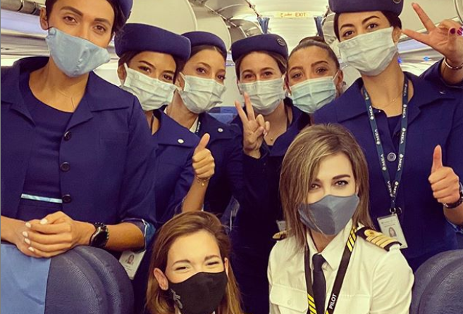 Flight With All-Female Crew, For The First Time In Lebanon