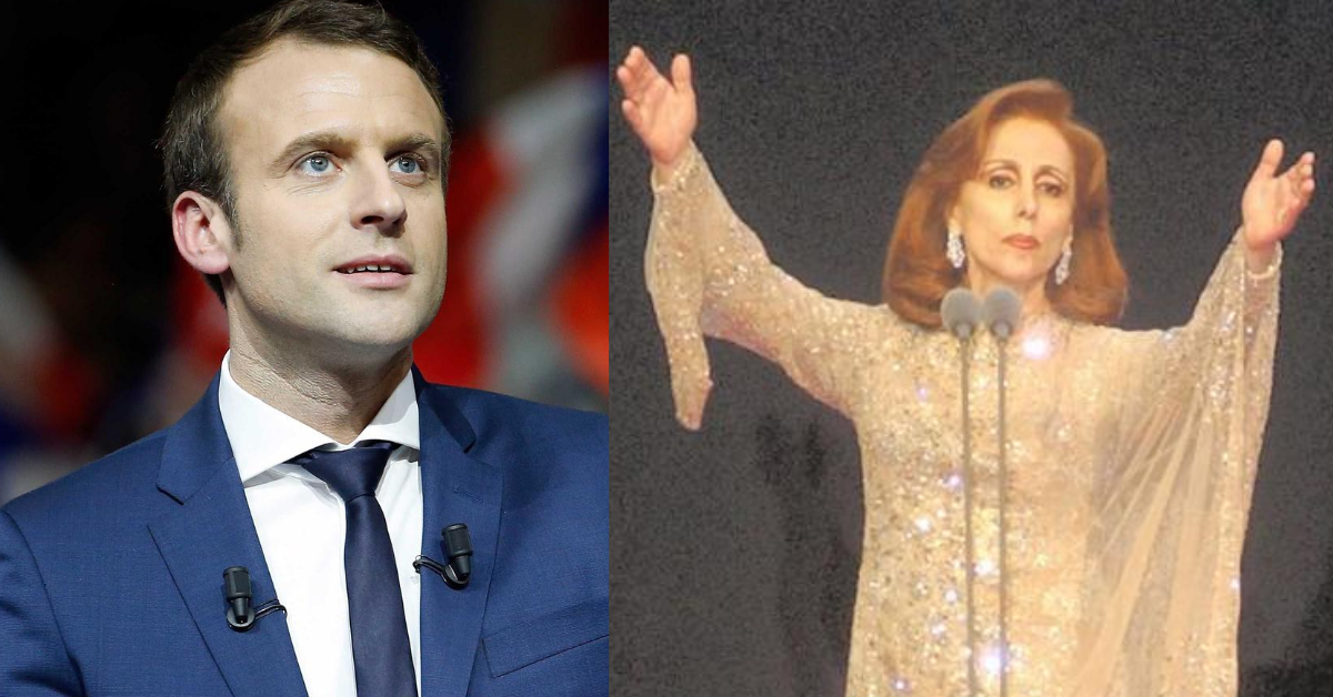 Macron To Meet Fairuz Upon Arriving To Lebanon