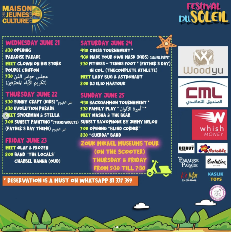 5 Fun Events Happening In Lebanon This Weekend » Beirut.com