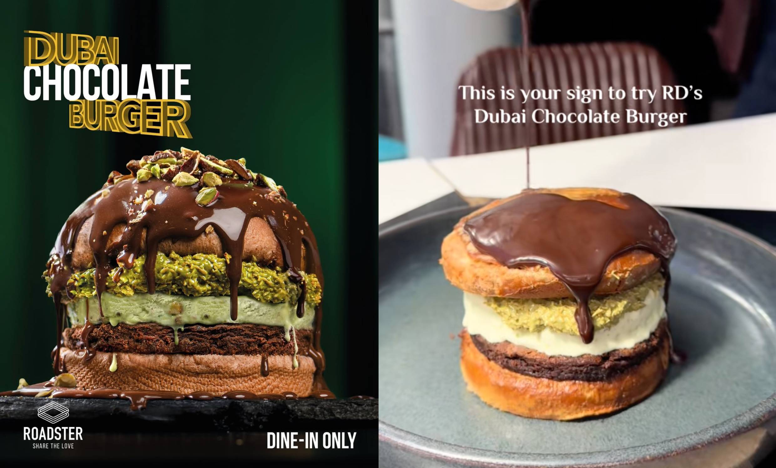 Roadster Drops New Dubai Chocolate Burger, Here Are the Reactions ...