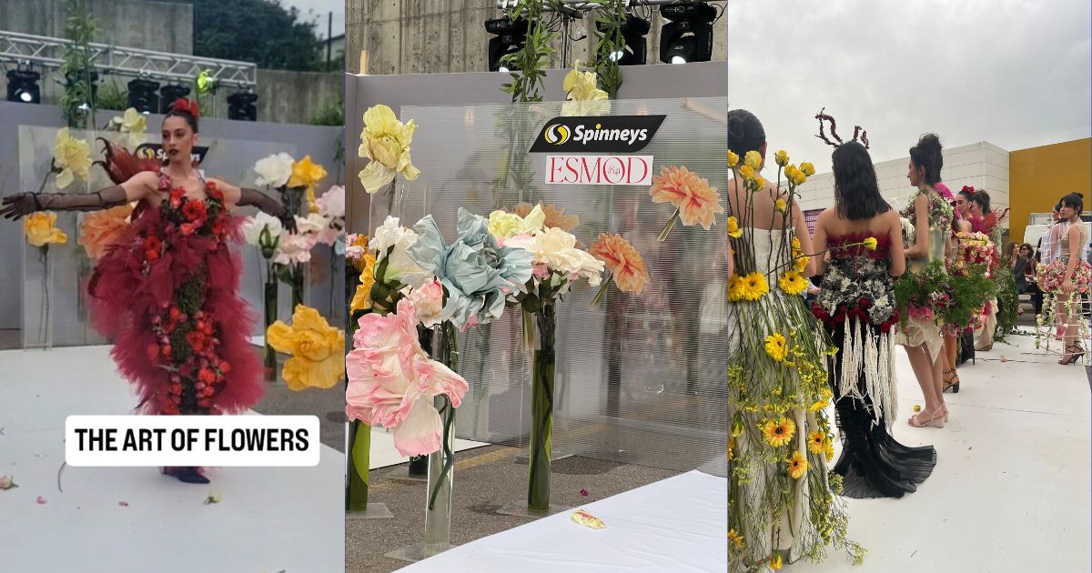 ESMOD Students Turn Flowers into Fashion at Spinneys Flower Festival ...